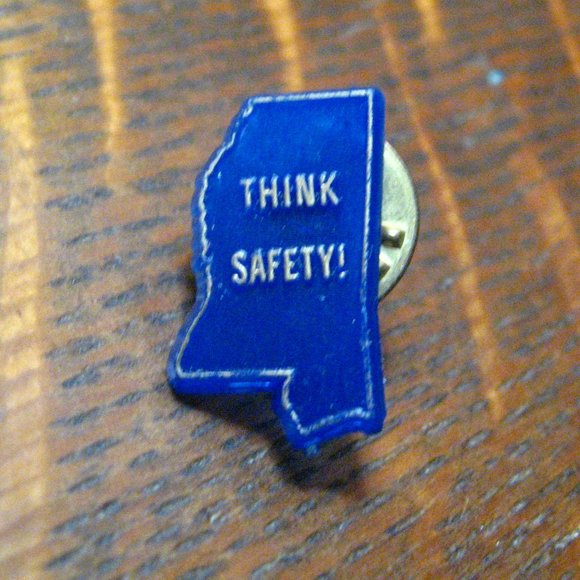 Mississippi | Accessories | Mississippi Think Safety Vintage Lapel Pin ...